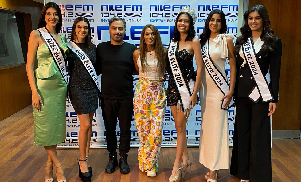 President Of Miss Elite Stefano Douaihy & The Finalists On Their ...